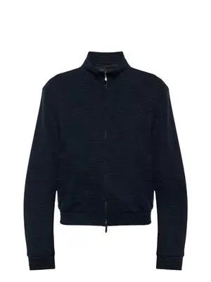 Emporio Armani Zip-up Sweatshirt - Blue