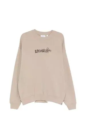 Off-White Logo Crew-neck Sweatshirt - Neutrals