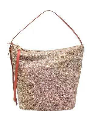 Borbonese Printed Strap Tote Bag - Neutrals