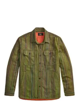 Ralph Lauren Striped Chest-pocket Shirt - Green