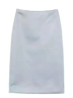 P.a.r.o.s.h Satin Midi Skirt - Blue