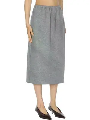 Carven Pull-on Midi Skirt - Grey