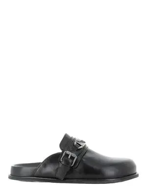 Zadig&Voltaire Buckled Leather Mules - Black