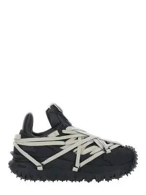 MONCLER + RICK OWENS Trailgrip Megalace Sneakers - Black