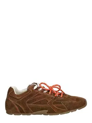 NOKWOL Atlas Panelled Suede Sneakers - Brown