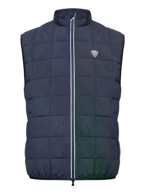 Emporio Armani Logo-patch Padded Gilet - Blue