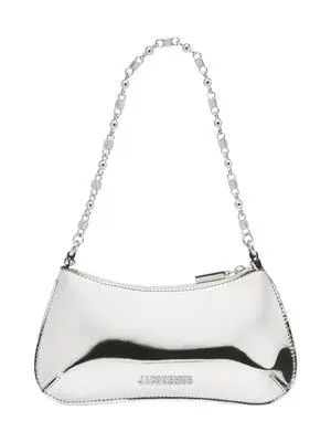 Jacquemus Le Petit Bisou Chaine Shoulder Bag - Silver