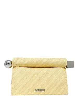 Jacquemus The Rond Carré Clutch - Yellow