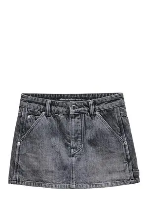 Alexander Wang High Rise Carpenter Skort - Grey