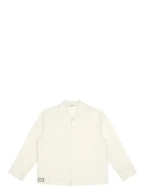 ENTIRE STUDIOS Long Sleeve Pajama Shirt - Off White