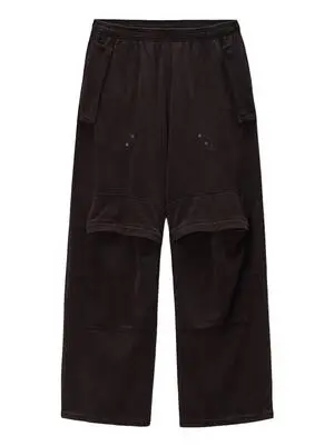 Alexander Wang Mid-rise Cargo Sweatpants Washed - Black