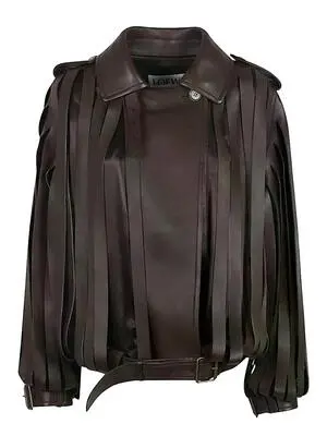 Loewe Layered Double-breasted Jacket - Brown