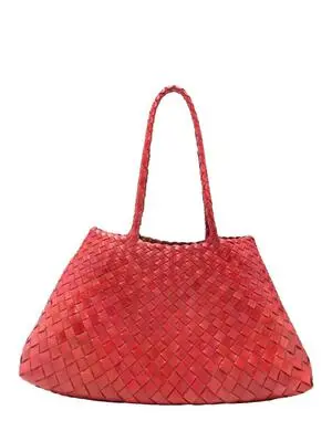 Dragon Diffusion Big Santa Crocce Woven Tote Bag - Red