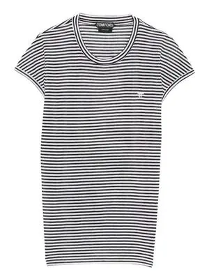 TOM FORD Striped T-shirt - White