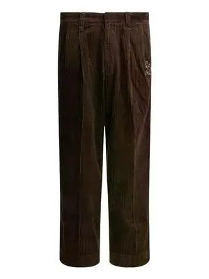 HUMAN MADE Corduroy Embroidered Trousers - Brown
