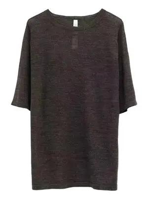LAUREN MANOOGIAN Dropped-shoulder T-shirt - Brown