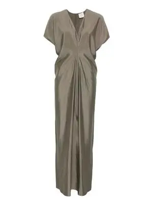 ALYSI V-Neck Buttoned Maxi Dress