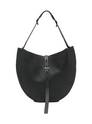 MINOBOSSI Textured Strap Shoulder Bag - Black