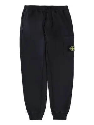 Stone Island Jogger Pants With Logo Patch - Blue