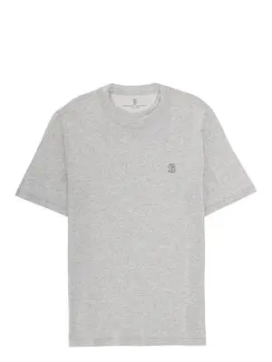 Brunello Cucinelli T-shirt With Logo - Grey