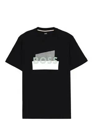 BOSS Logo Print T-shirt - Black