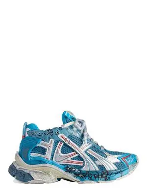 Balenciaga Runner Sneakers - Blue/silver/white