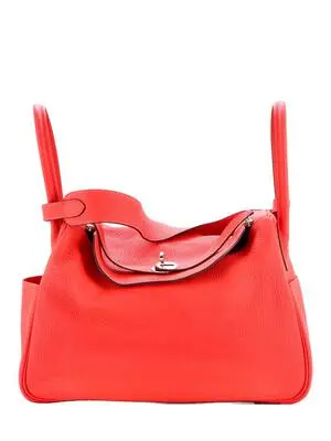 HERMES Lindy Bag Clemence 34 - Rouge Pivoine
