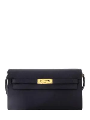 HERMES Kelly To Go Wallet Epsom - Bleu Indigo