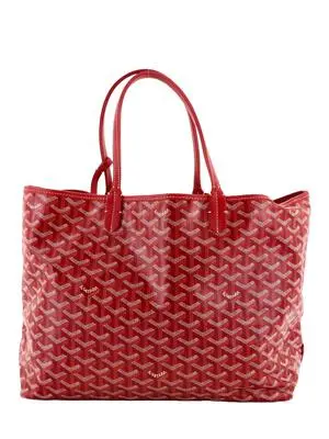 GOYARD Saint Louis Pm Tote Coated Canvas - Red
