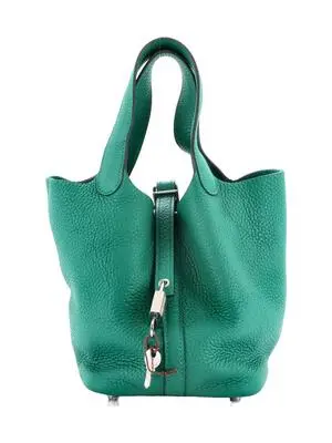 HERMES Picotin Lock Bag Clemence Pm - Vert Vertigo