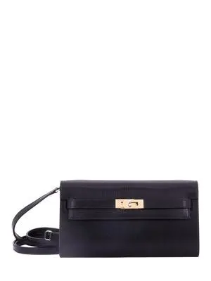 HERMES Kelly To Go Wallet Chevre Chamkila - Noir