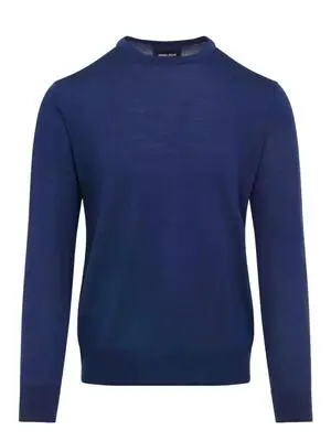 Giorgio Armani Crew-neck Sweater - Blue