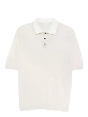 Eleventy Collared Button Polo Shirt - Neutrals