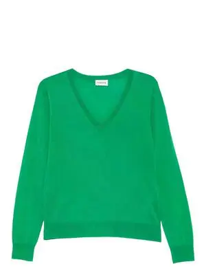 P.a.r.o.s.h V-neck Long Sleeve Sweater - Green
