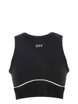 Off-White Off Stamp Seamless Logo Sports Bra - Black