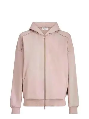 Brunello Cucinelli Hooded Zip-up Jacket - Pink