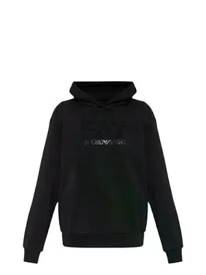 Emporio Armani Logo-detail Hoodie - Black