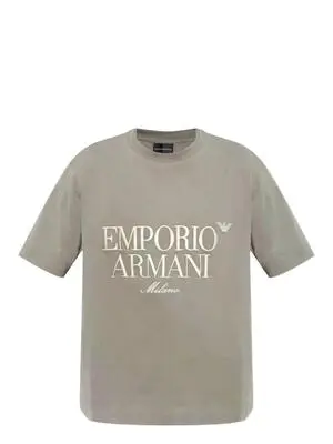 Emporio Armani Embroidered T-shirt - Grey