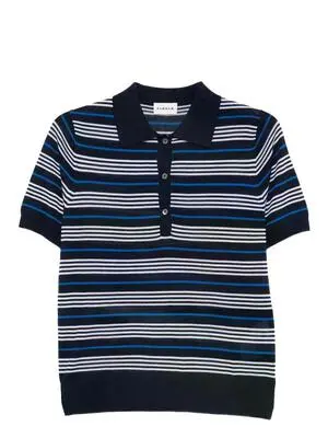 P.A.R.O.S.H Striped Buttoned Polo Shirt