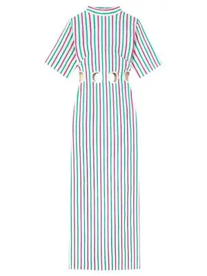 DESTREE Striped Maxi Dress - Purple