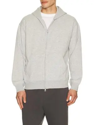 Beyond Yoga Luxefleece Full Zip Hoodie - Light Heather Grey