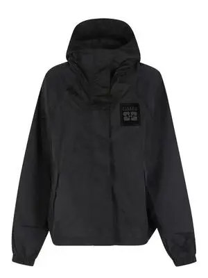 GANNI Hooded Lightweight Jacket - Black