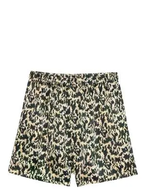 PETAR PETROV Animal-print Short - Black