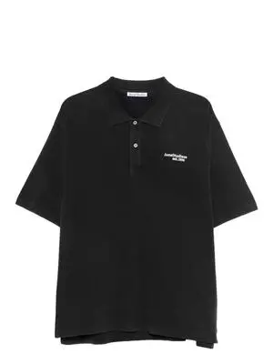 Acne Studios Logo Polo Shirt - Black