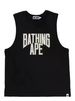 A BATHING APE Summer Cut-off Tank Top - Black