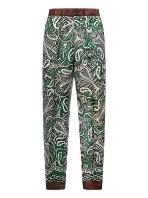 P.a.r.o.s.h Paisley-pattern Trousers - Green