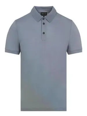 Giorgio Armani Wool Polo Shirt - Blue