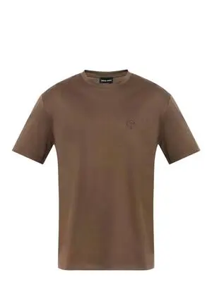Giorgio Armani Crew Neck T-shirt - Brown