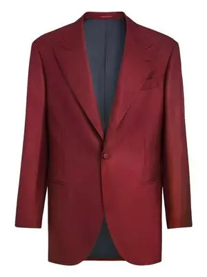 Brunello Cucinelli Peaked-lapels Blazer - Red