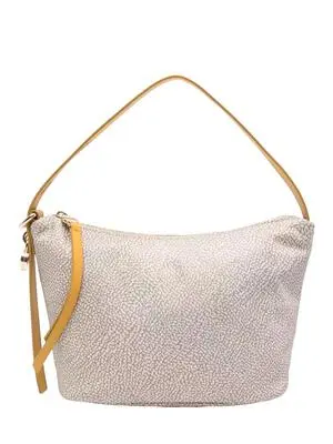 Borbonese Patterned Zipped Tote - Neutrals